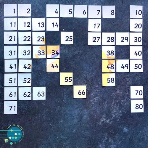 Montessori Math 100 Chart Spring and Easter Images Bundle | TPT