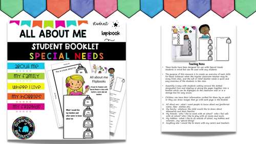 All about me- A back to school book by Oceanview Resources | TPT