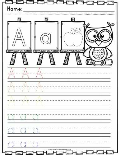 26 pages Rainbow Owl Alphabet Review Printable For Preschool-Kindergarten