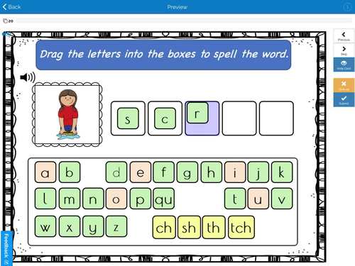 Triple Blend Spelling BOOM CARDS | Orton Gillingham Spelling Dyslexia ...
