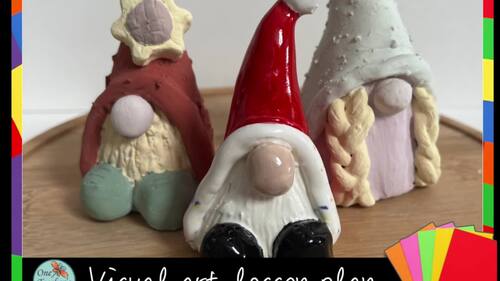 CLAY sculpture art project for GNOMES ceramics lesson for holidays or ...