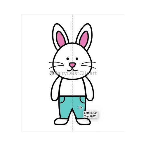 Easter Bunny Dress Up Clipart Set | Dress a Bunny Clipart Set for ...