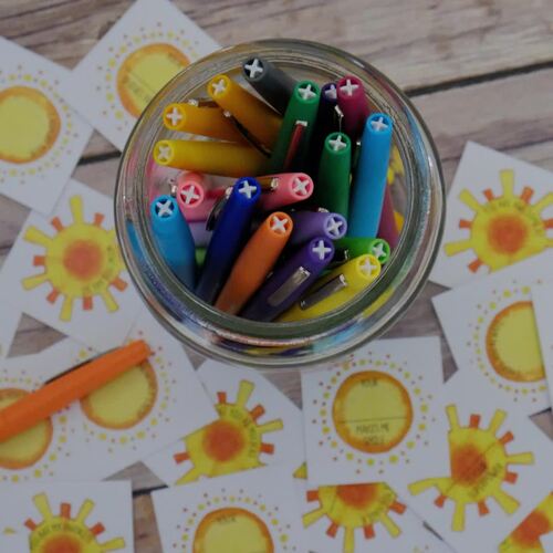 Sunshine Kindness Confetti Positive Message Cards for Students | TPT