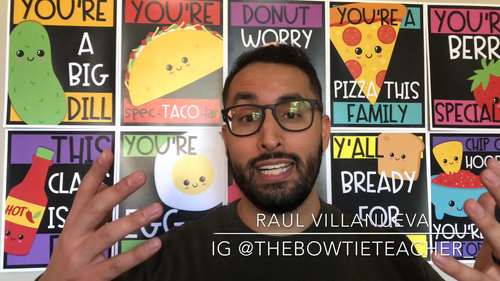 Avocado Classroom Posters by Raul Villanueva - The Bow Tie Teacher