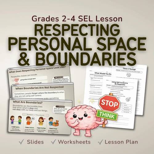 Personal Space & Boundaries Lesson | Self-Control SEL | Respecting Space
