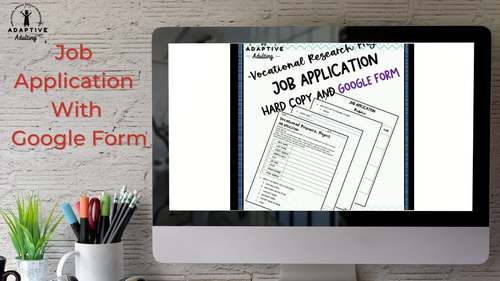 Job Application with Google Form by Adaptive Adulting | TpT