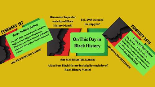 On This Day in Black History Daily Facts for Black History Month Middle ...