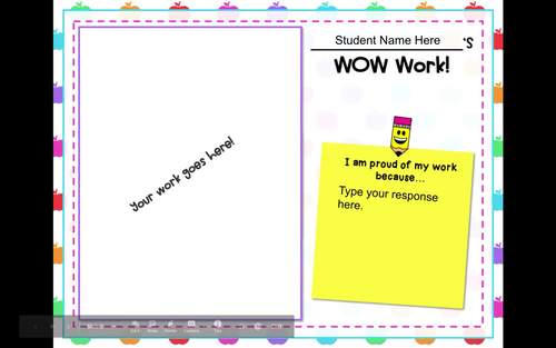 Student Work Bulletin Board Display for Google Slides | TpT