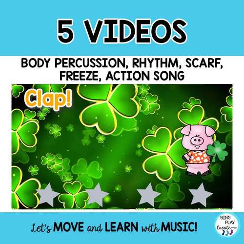 St. Patrick's Day K-2 Music & Movement Bundle: Beat, Rhythm, Lesson ...