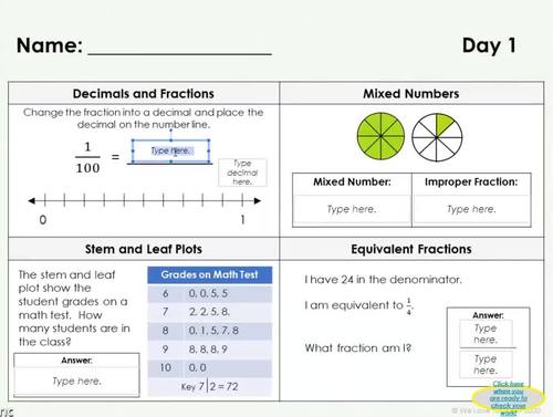 Digital Google Slides Daily Math Review 8 by We Love To Learn | TPT