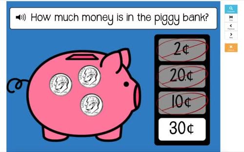 Adding Coins Level 1 Boom Cards™ Digital Task Cards | TPT