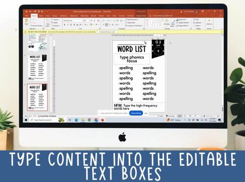 EDITABLE TEMPLATE Rule Explanation Sheets & Spelling Word Lists ...