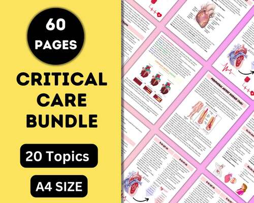Critical Care Nursing Bundle – Comprehensive Study Guide Printable PDF