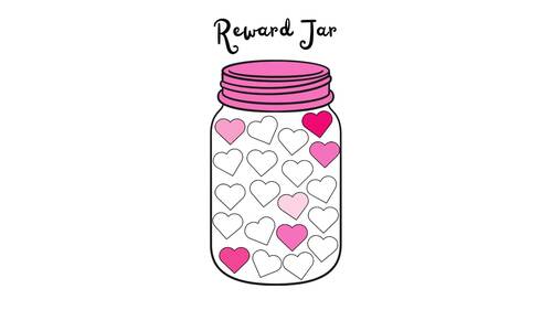20 Hearts Reward Jar Printable Digital Download by TheRewardJar | TPT