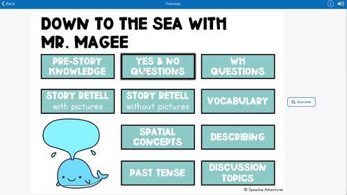 Down to the Sea with Mr. Magee Summer Book Companion Boom Cards | TPT