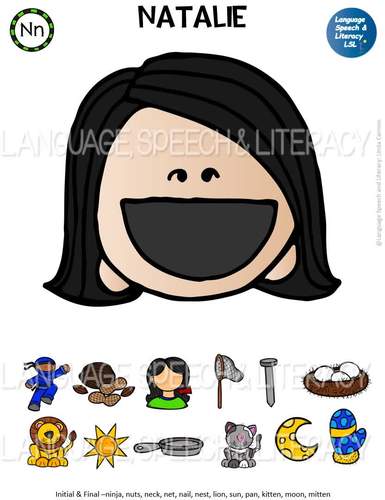 Distance Learning | Speech Therapy | Articulation of N Sound Scenes