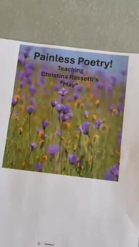 Painless Poetry! Teaching "May" by Christina Rossetti by MainelyLit