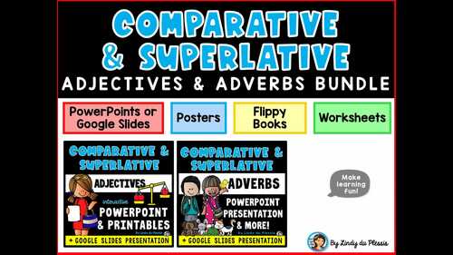 Comparative and Superlative Adjectives & Adverbs PowerPoint ...