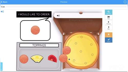 Pizza Orders Drag & Drop Boom Cards by Adulting Made Easy aka SpedAdulting