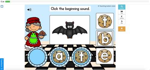 Beginning Sounds Christmas Boom Cards by Teaching Autism | TPT