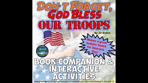 Don't Forget, God Bless Our Troops Book Companion with Interactive ...