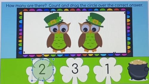 St. Patrick's Day Power Point Game- Math Centre (Numbers) | TPT