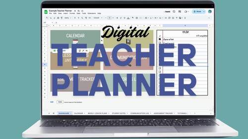 Secondary Teacher PLANNER & TRACKER | Digital | Google Sheets | Editable