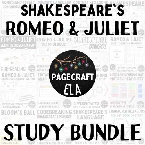 Romeo & Juliet BUNDLE | 18 Activities | Study Shakespeare by Pagecraft ELA