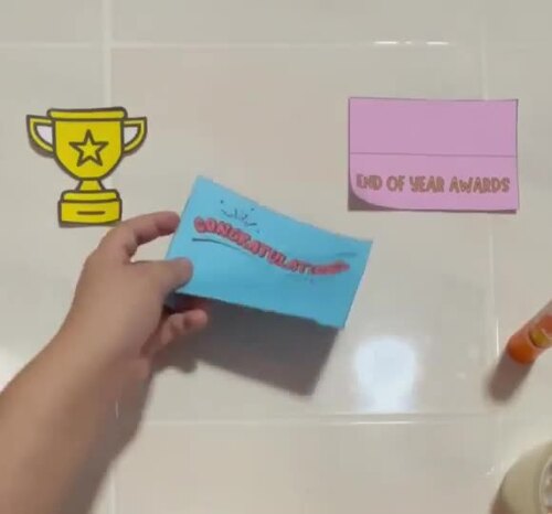 End of Year 3D PopUp Award Summer Craft Writing Activity Template ...