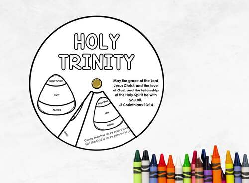 Candy Corn Holy Trinity Spinning Wheel, Christian Halloween Sunday ...