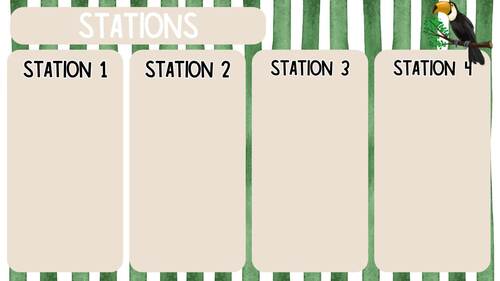 Jungle Morning Meeting Slide Templates l Jungle Decor l Jungle Google ...