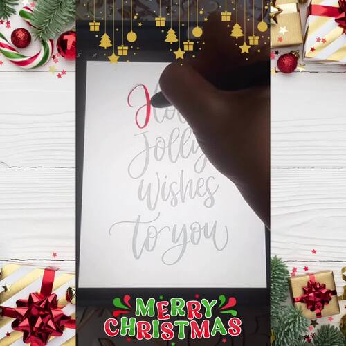 Christmas Calligraphy Workbook For Beginners by Bassoonartwork | TPT