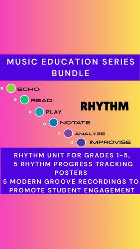 Rhythm Unit for Grades 1-5 + Modern Groove Tracks | 7 Lesson Plans ...