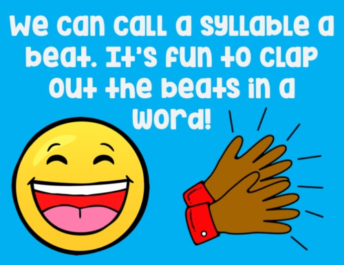 Distance Learning - Syllables Slide Show - Phonological Awareness