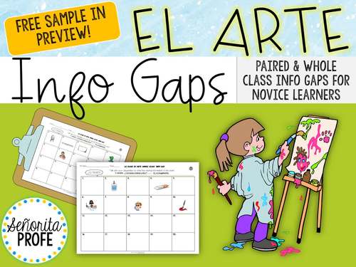 El Arte, Spanish Art Class Information Gap Activities by Senorita Profe