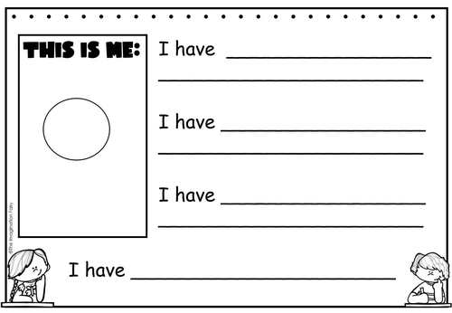 All About Me Differentiated Scaffolded Writing Frames Back to School ...