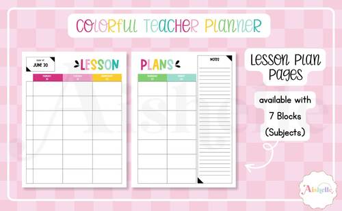 Printable Teacher Planner 2025-2026 | Teacher Binder | Colorful Teacher ...