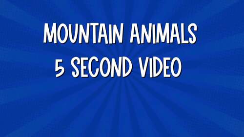 Mountain Animal Habitats Photos, Videos| Elementary Science |Cross ...
