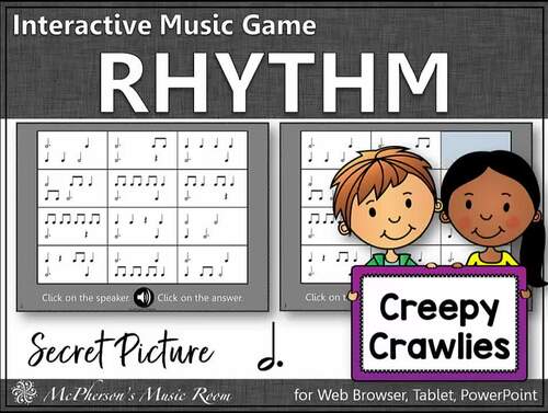 Interactive Rhythm Game Dotted Half Note Reveal Secret Picture {Creepy ...