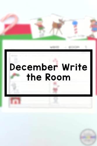 Winter Write the Room | Sensory Bin Cards Activity by Little Learning ...