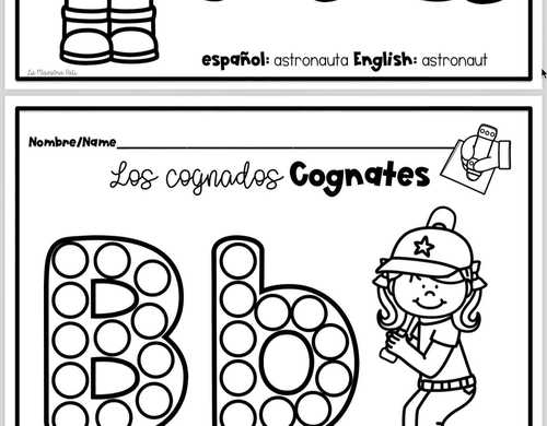 Cognates- Alphabet Dabber Activity- Marca el abecedario con cognados