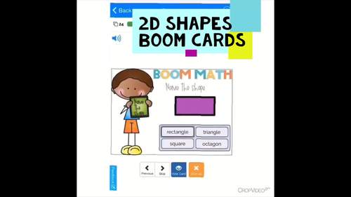Boom Cards 2D Shapes Geometry by I Love 1st Grade | TPT
