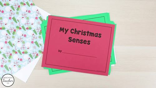 Christmas 5 Senses Interactive Book and Activities-Preschool and ...