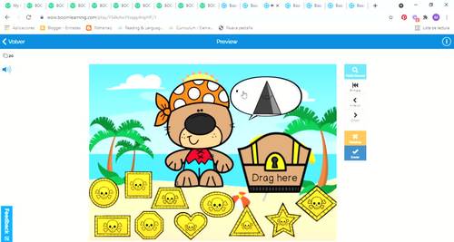 BOOM CARDS Summer: SHAPES Identification Game | Pirates Distance Learning
