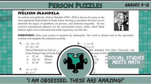 Product Rule - Printable & Digital Activity - Howard Zinn Person Puzzle