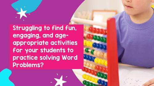 Addition and Subtraction Word Problems Math Boom Cards for First Grade