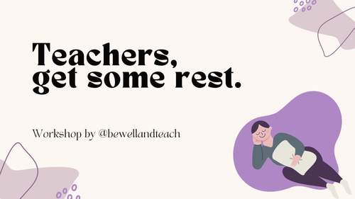 Back-to-School Teacher Wellness Meeting: Teachers and the 7 Types of ...