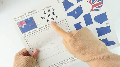 Pacific Countries Islands Craft Set Flag Puzzle Worksheets for ...