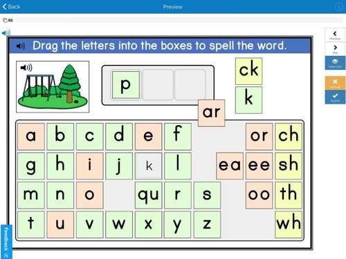 CK K Spelling Boom Cards Mixed Vowels | Orton Gillingham Drag and Spell ...