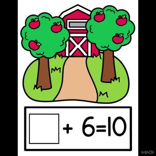 Fall Missing Addends to 10 Task Cards | 1st Grade Math Fact Fluency ...